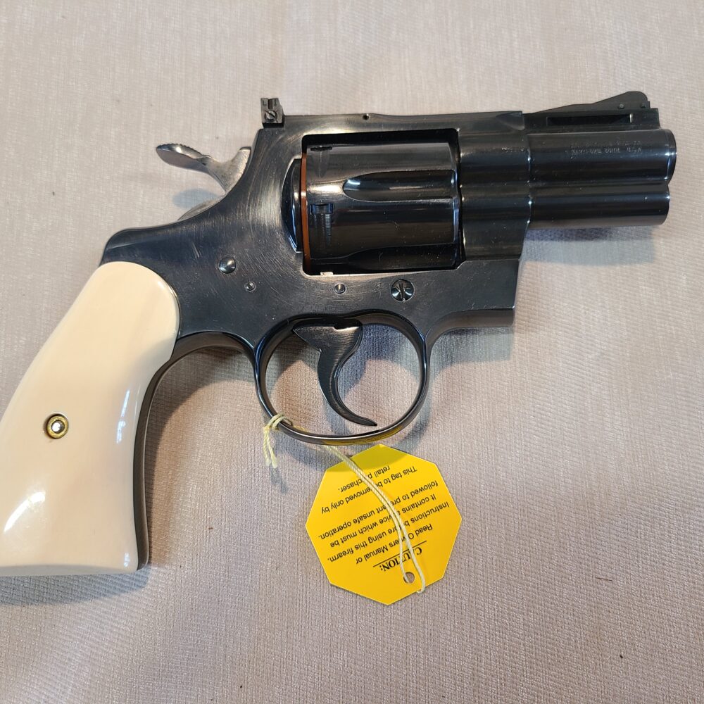 1963 Colt Python 2-1/2" Barrel PRISTINE with Ivory Grips, Box and ...